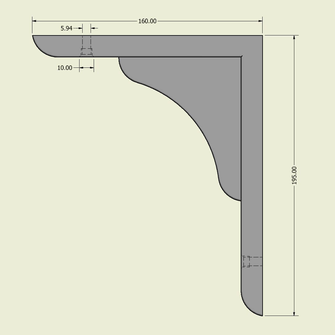 Wood Bracket Template