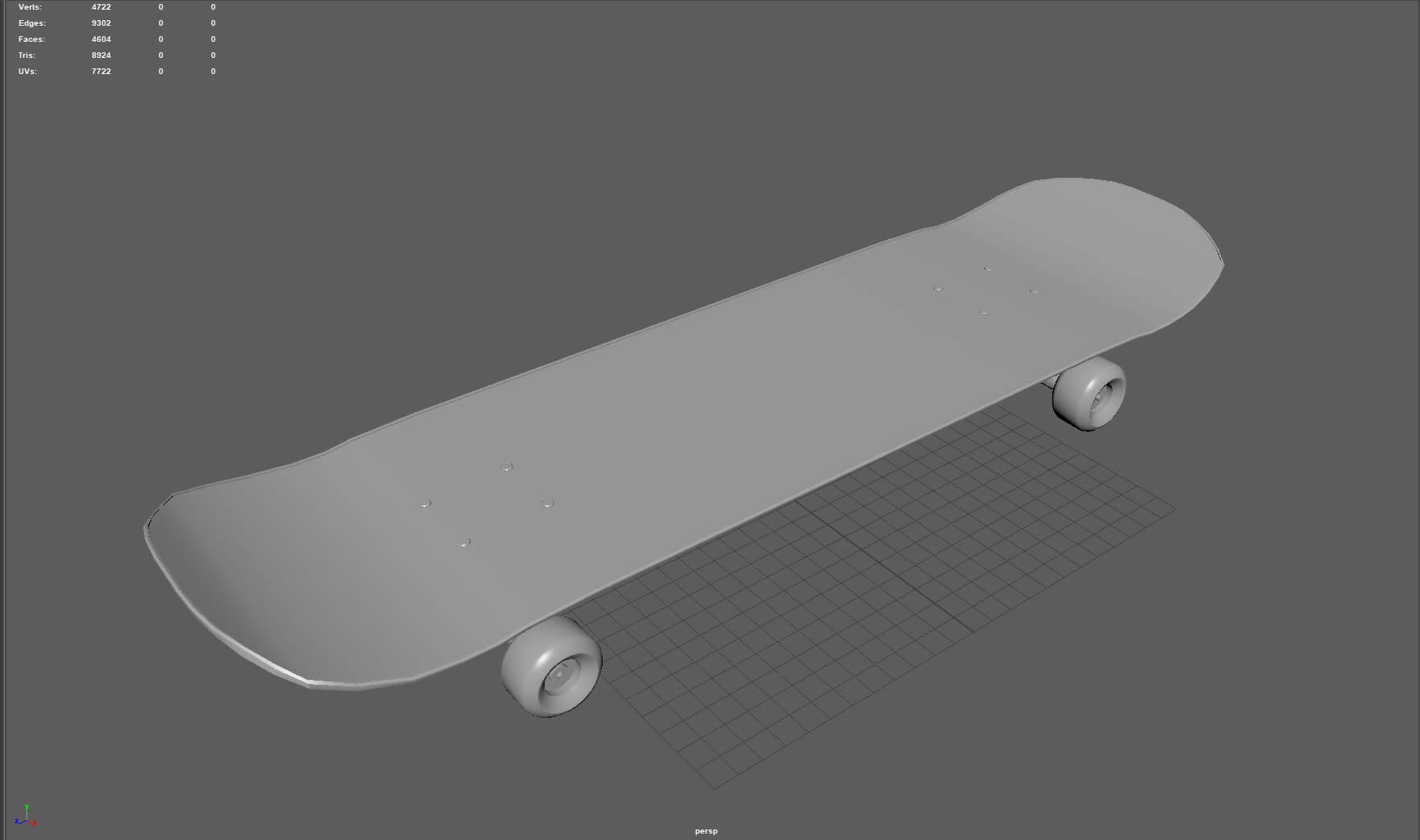 Skateboard - 3D Model by sanchiesp