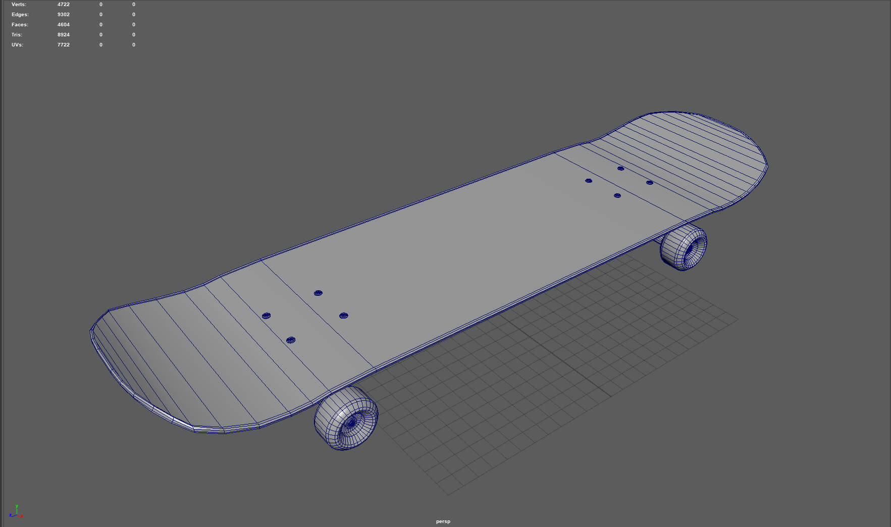 Skateboard - 3D Model by sanchiesp