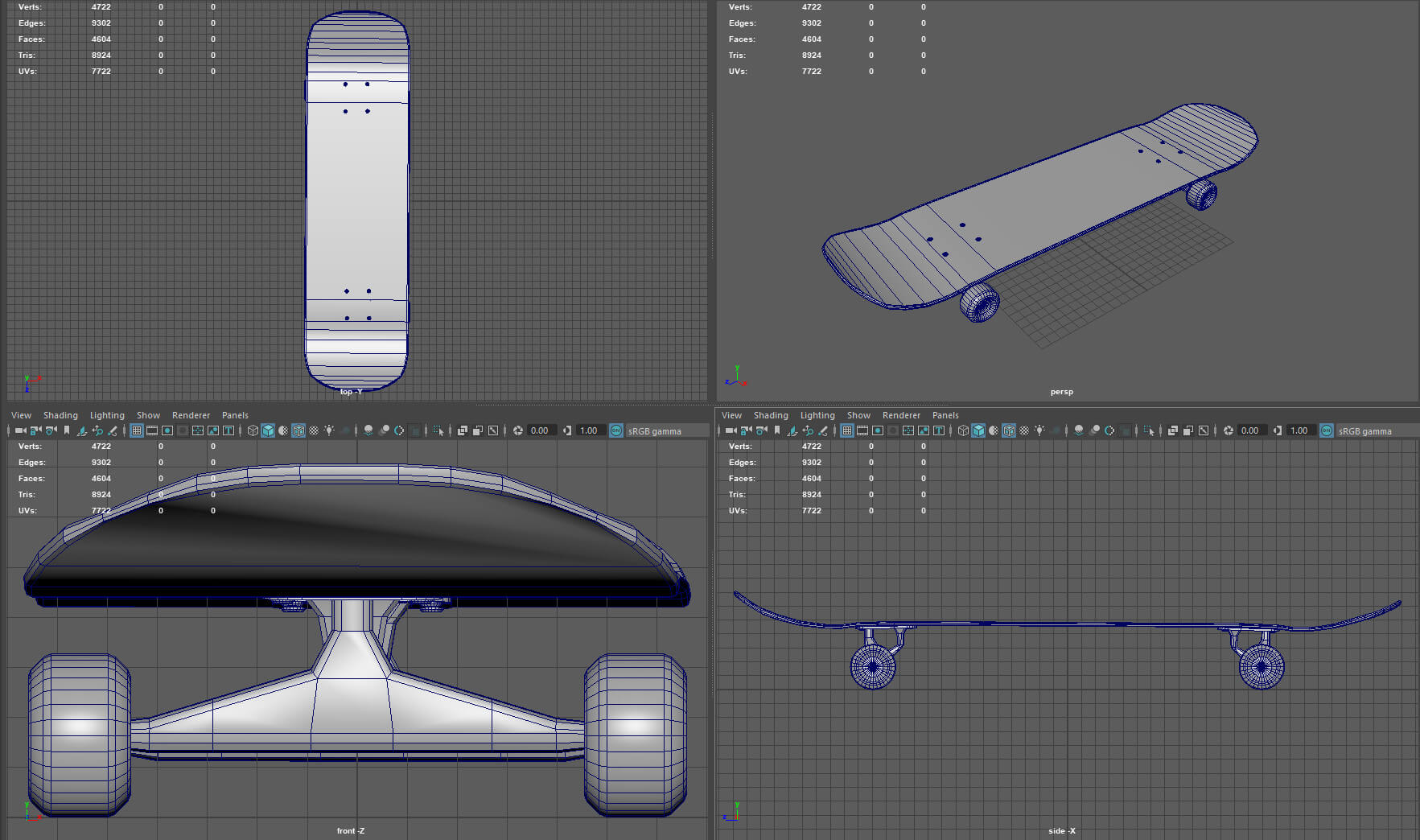 Skateboard - 3D Model by sanchiesp