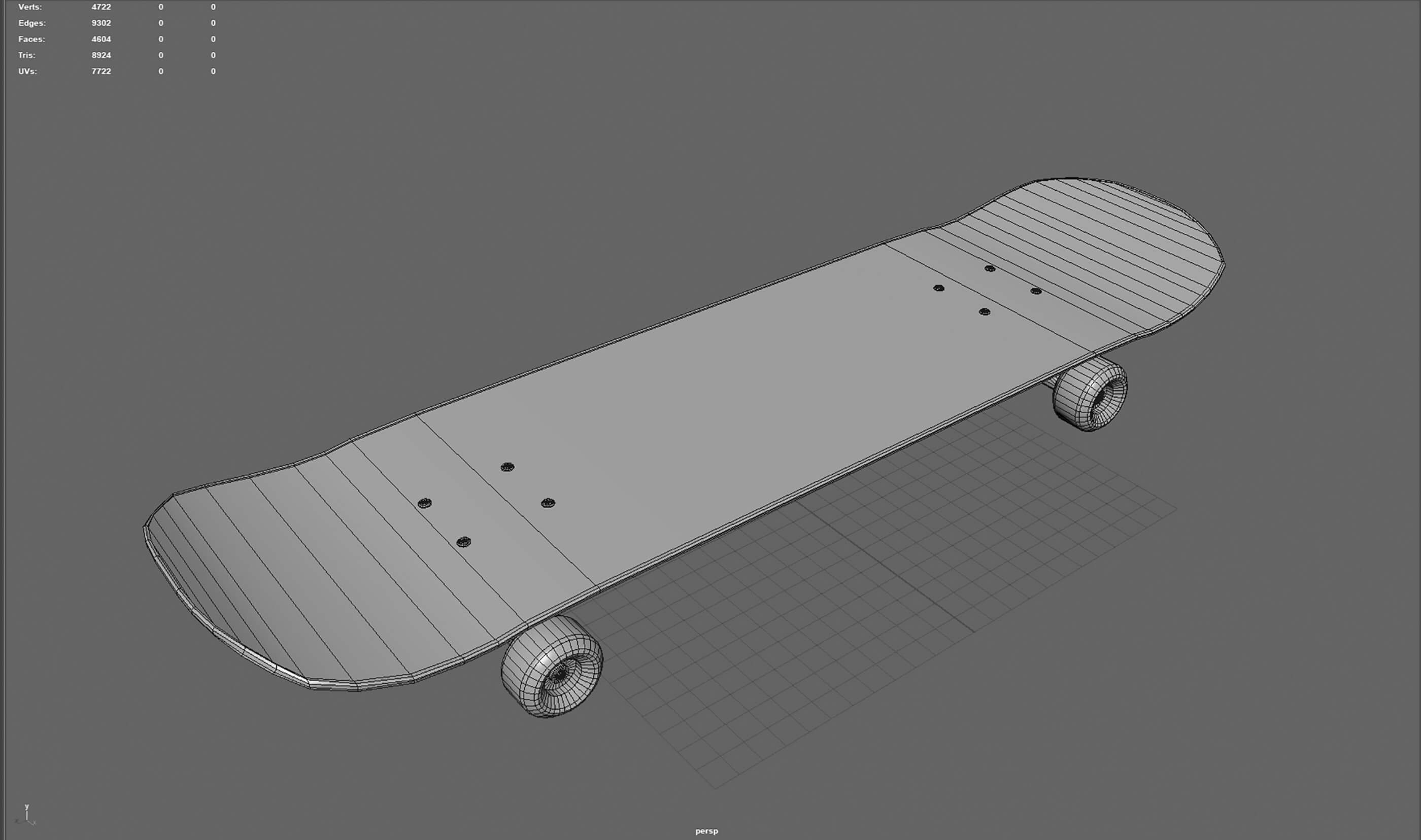 Skateboard - 3D Model by sanchiesp