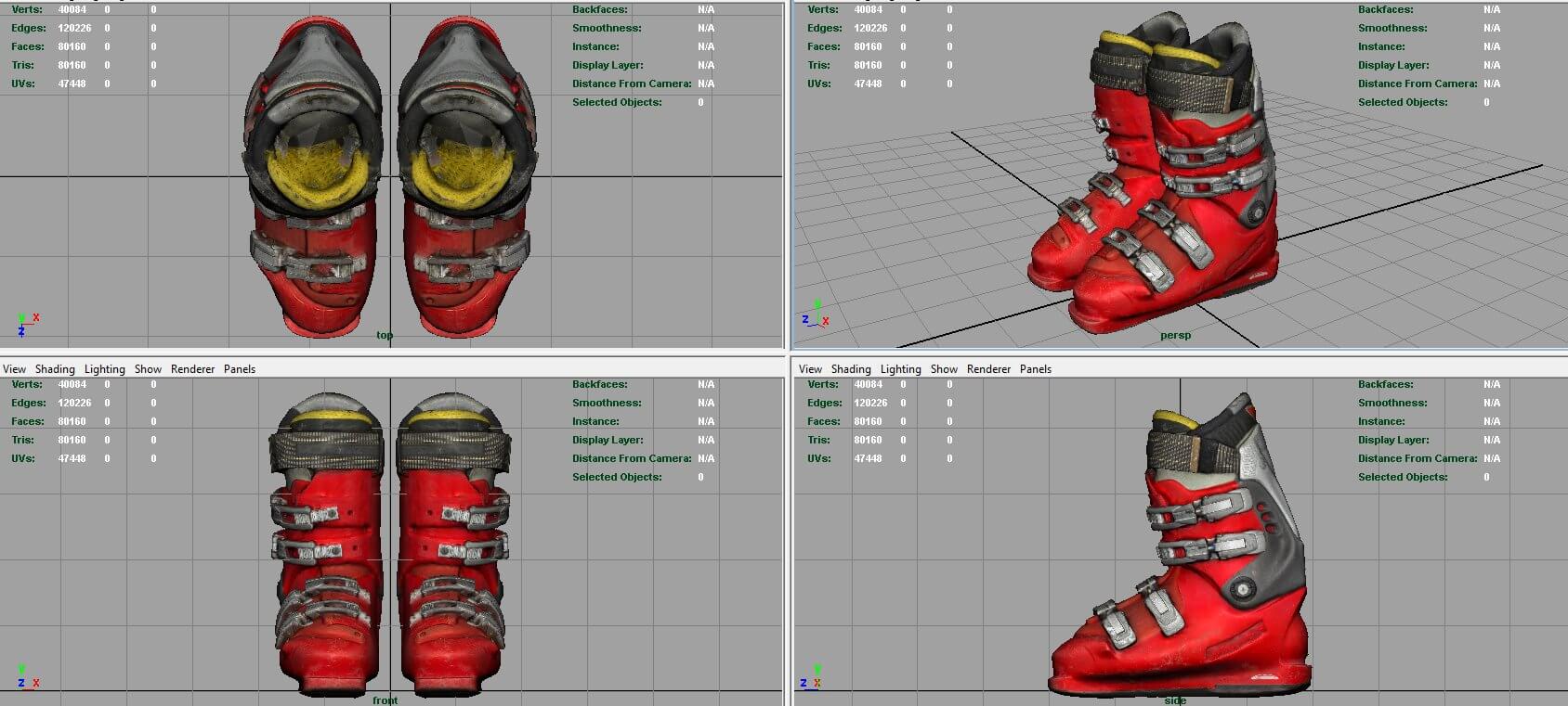 Ski Boots - 3D Model by sanchiesp