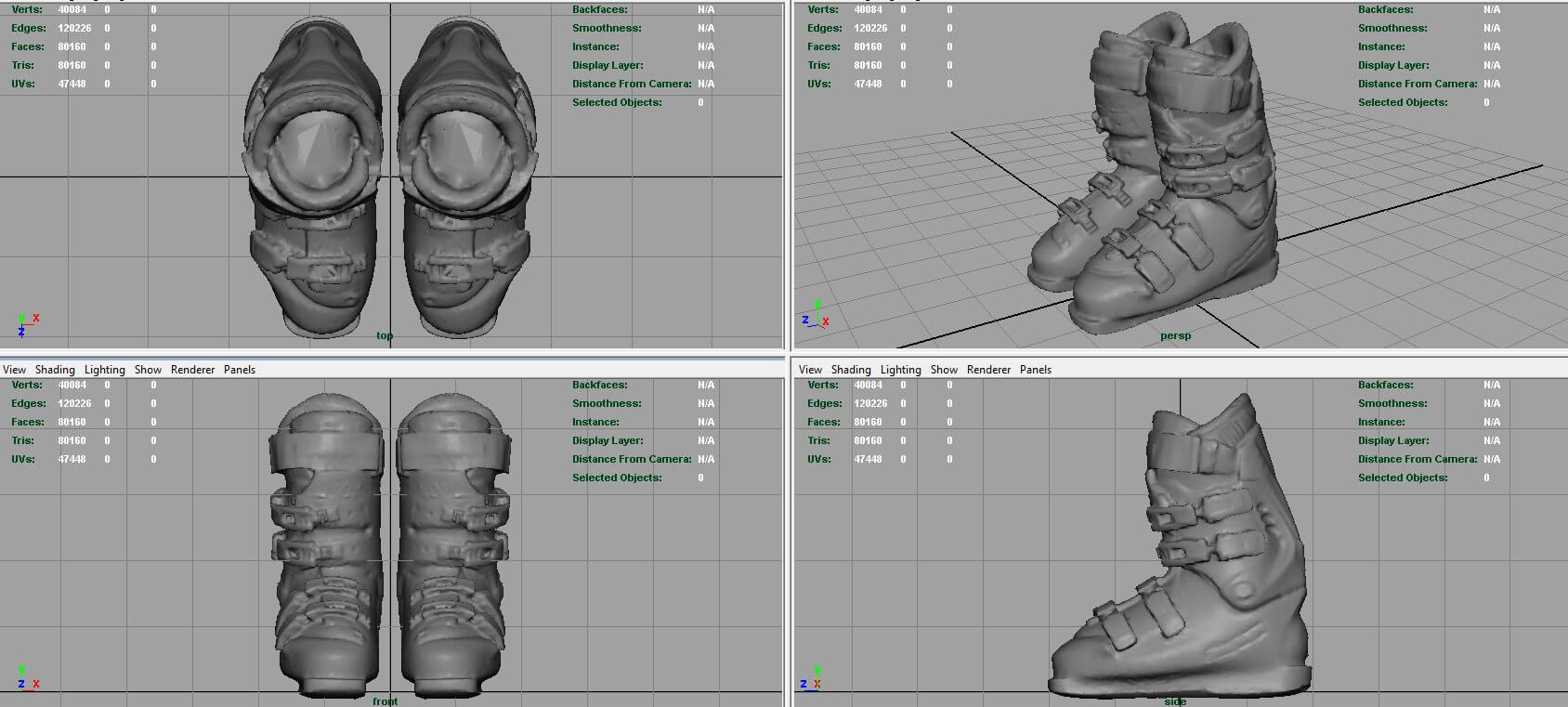 Ski Boots - 3D Model by sanchiesp