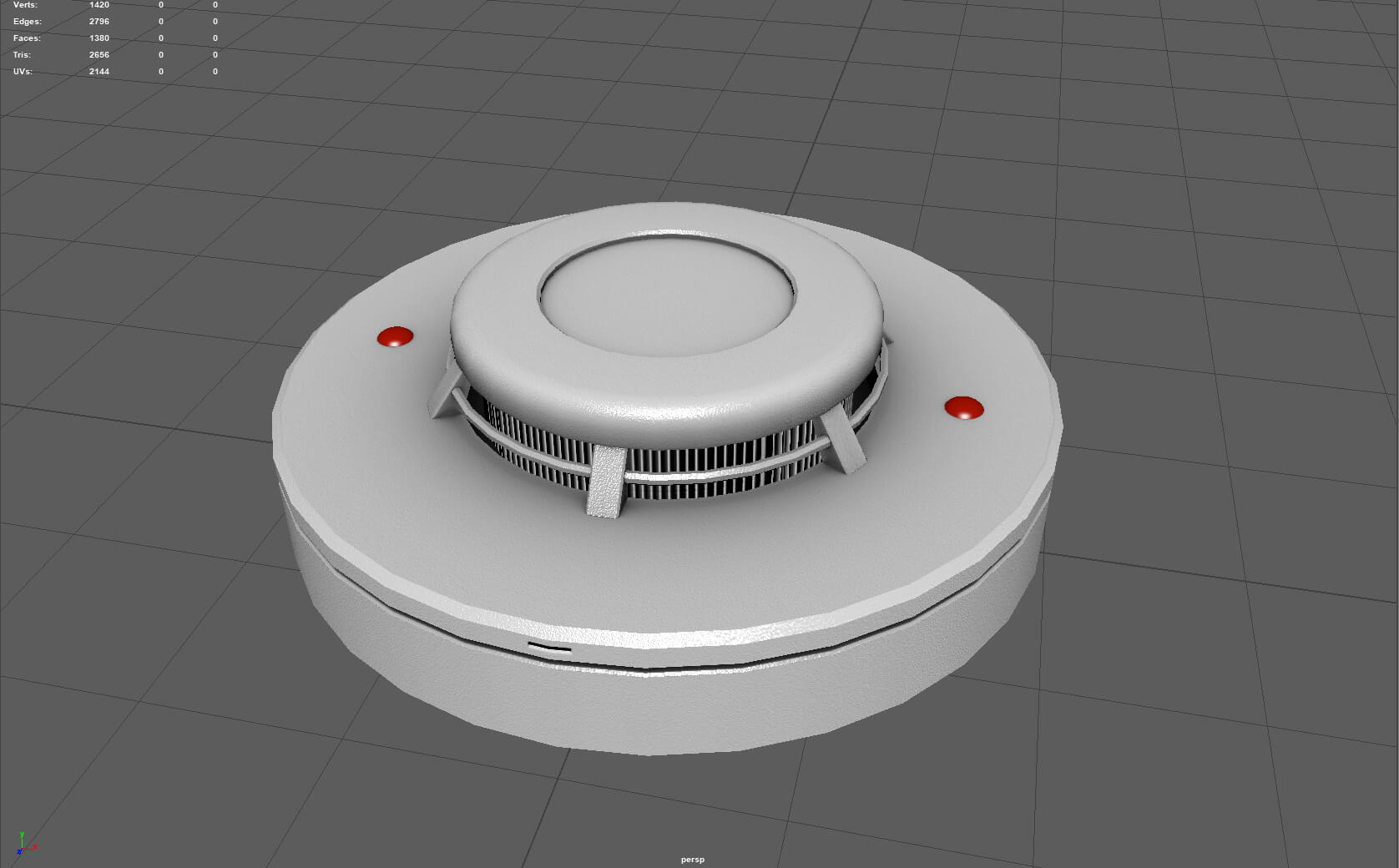 Smoke Detector - 3D Model by sanchiesp