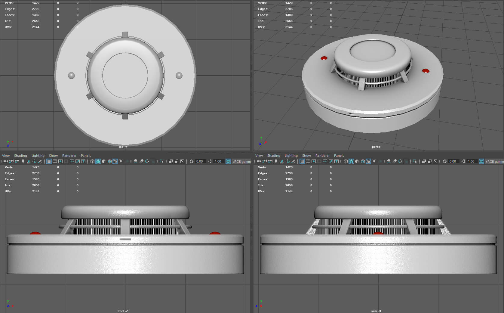 Smoke Detector - 3D Model by sanchiesp