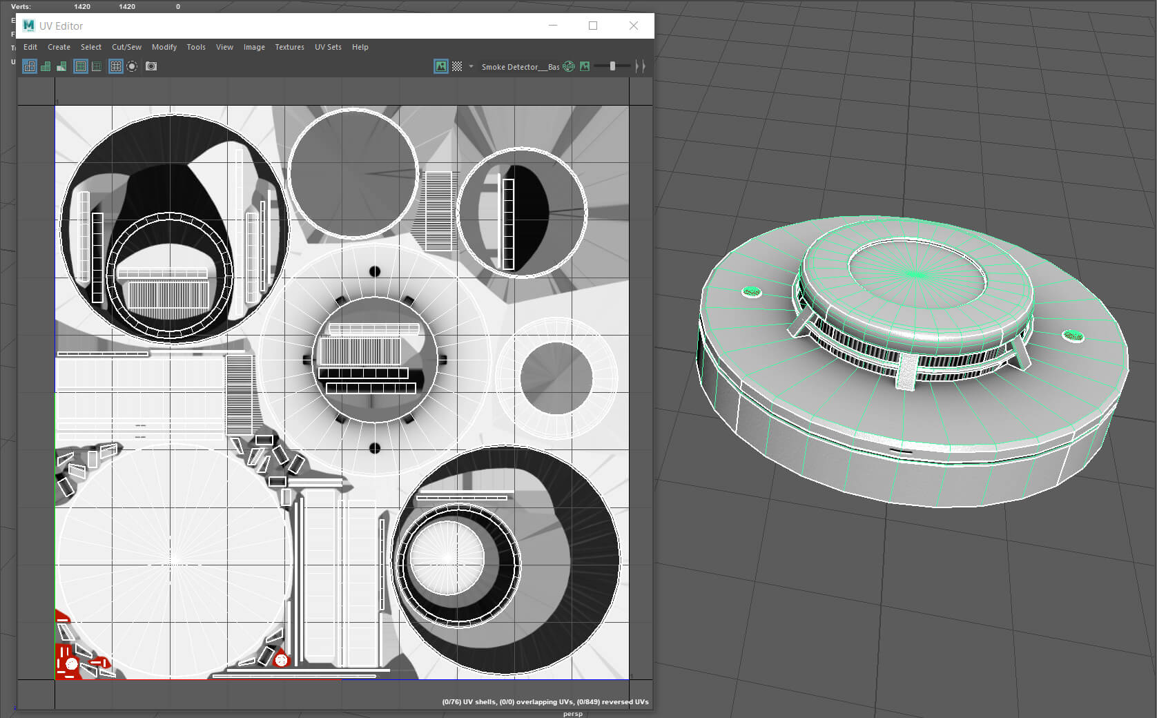 Smoke Detector - 3D Model by sanchiesp