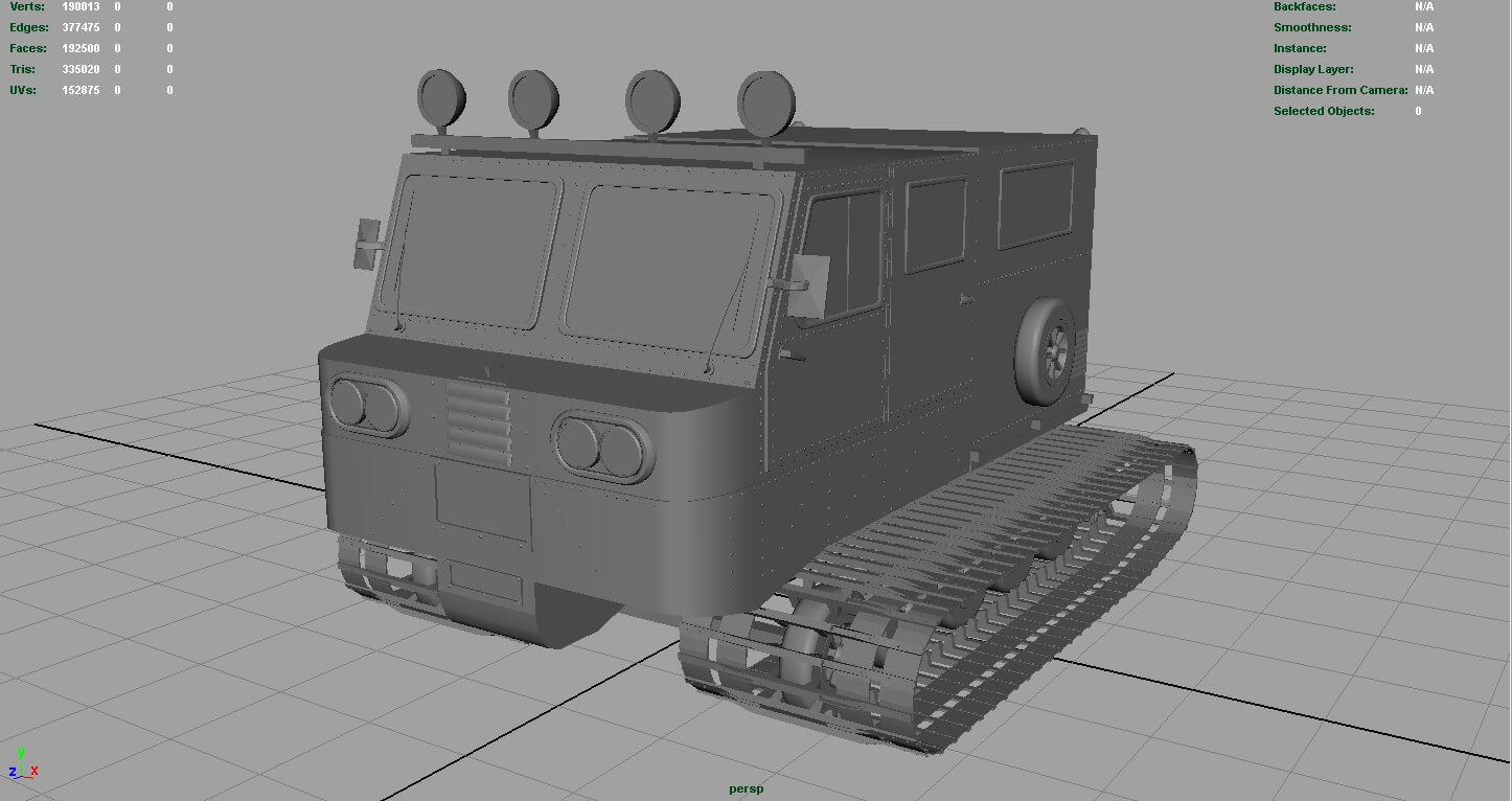 Snowcat - 3D Model by sanchiesp