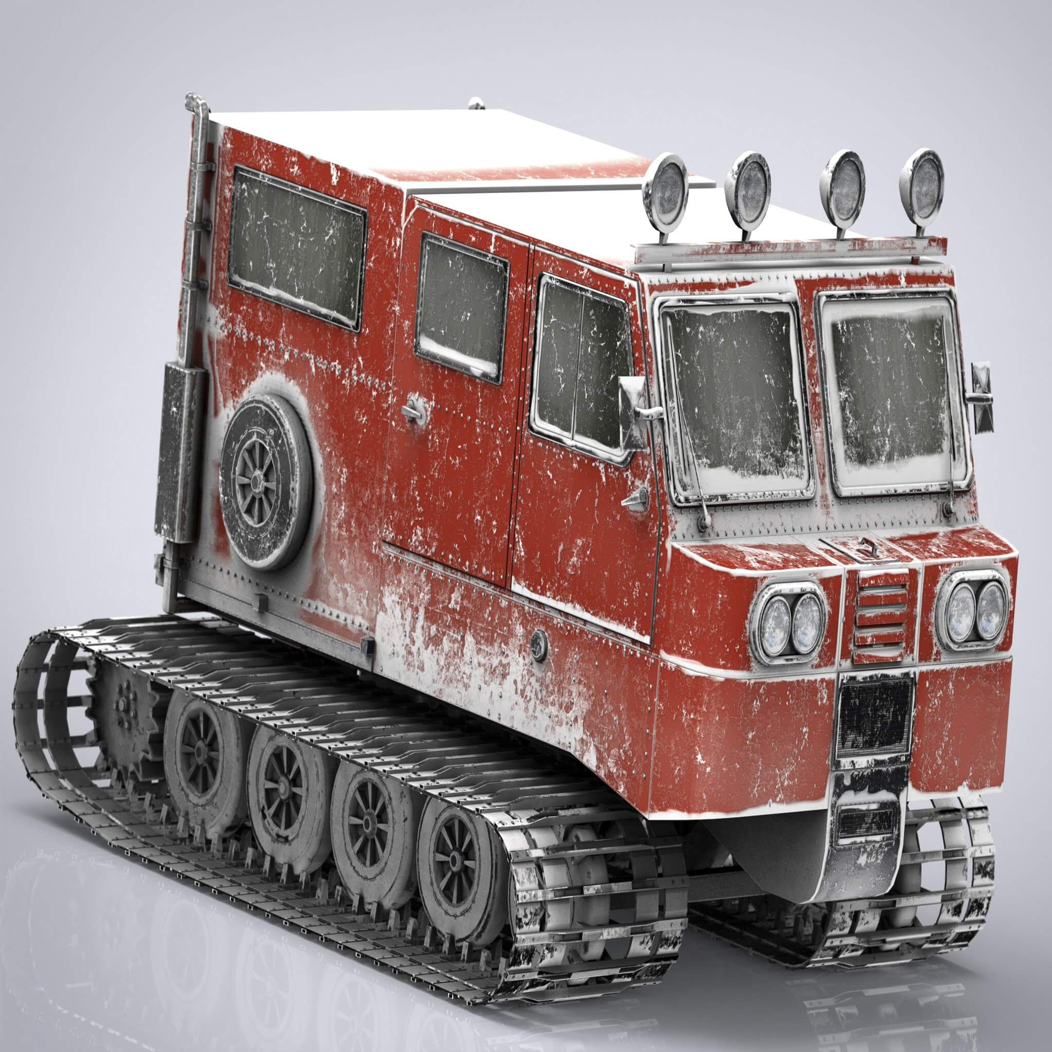 Snowcat - 3D Model by sanchiesp