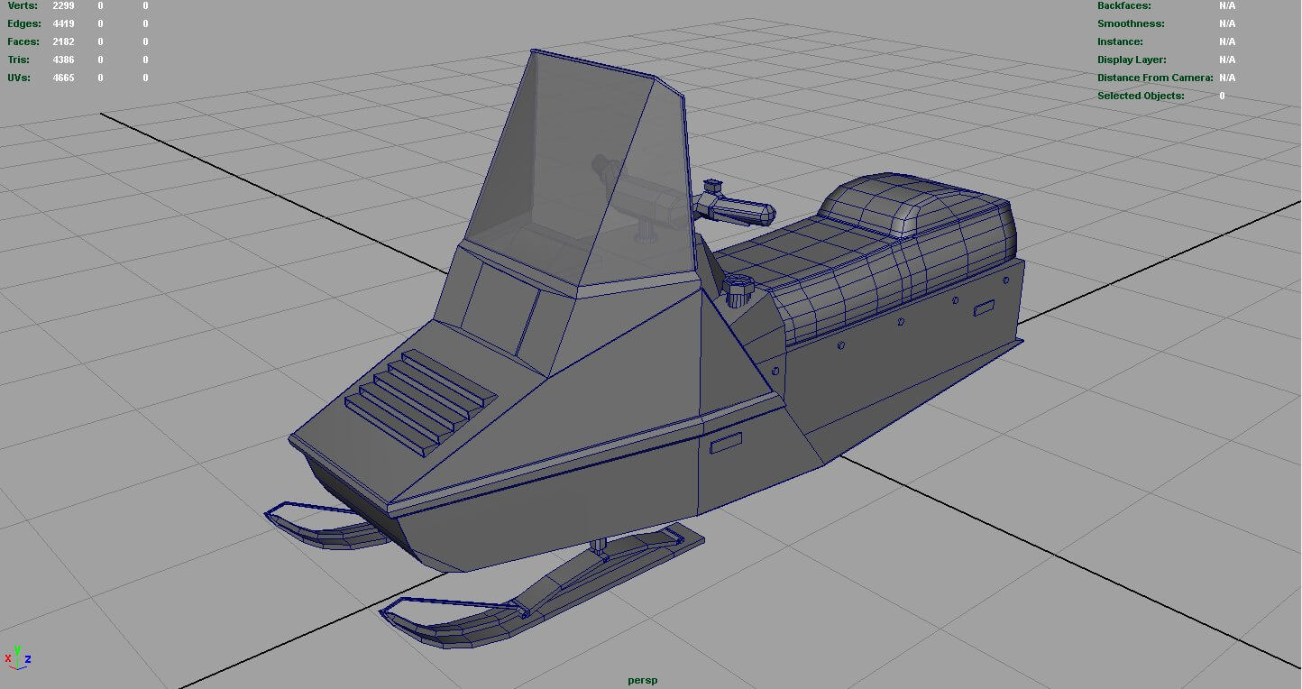 Snowmobile - 3D Model by sanchiesp