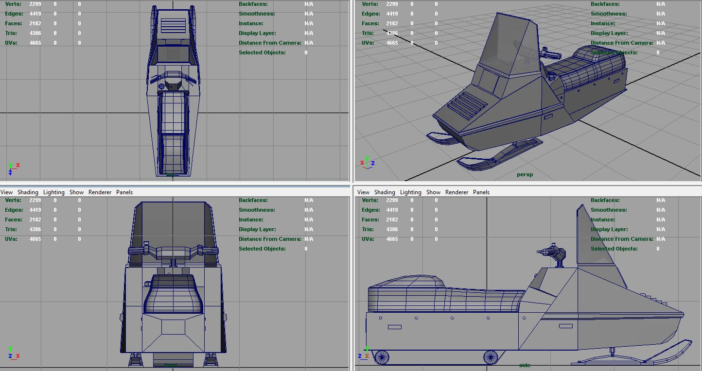 Snowmobile - 3D Model by sanchiesp