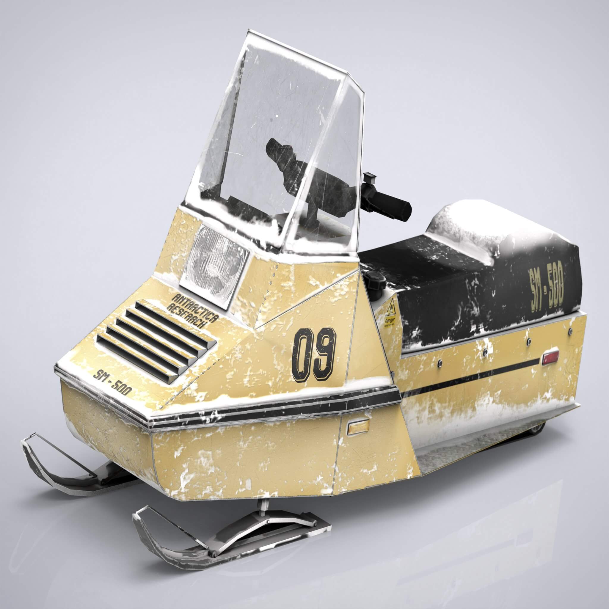 Snowmobile - 3D Model by sanchiesp