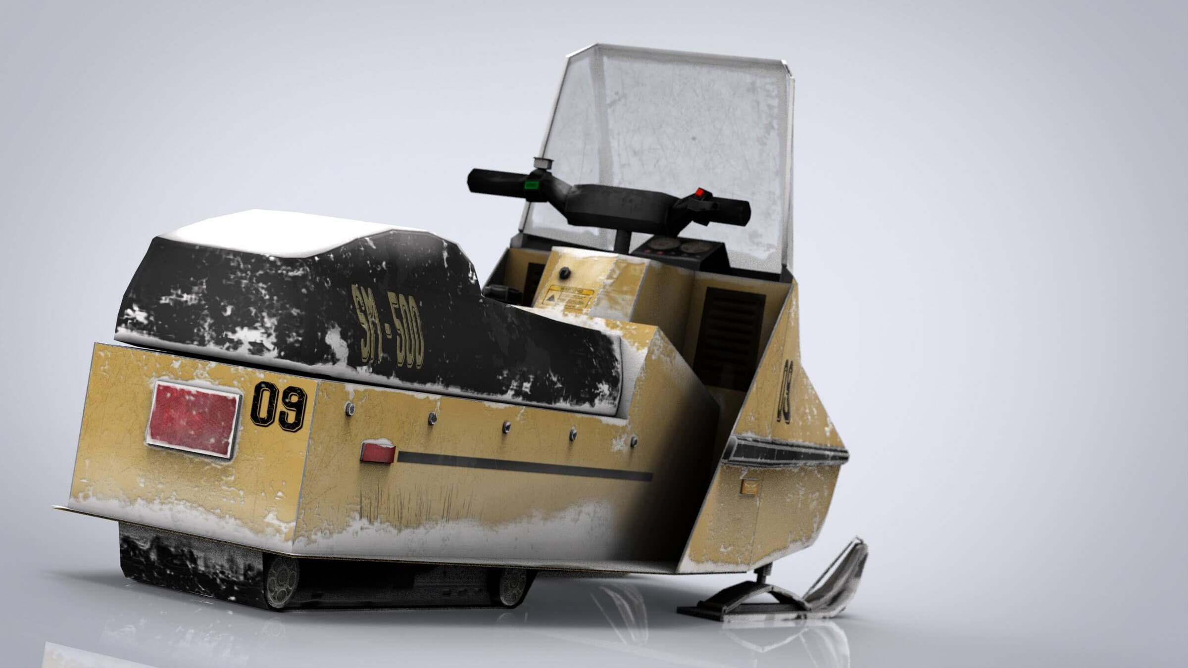Snowmobile - 3D Model by sanchiesp