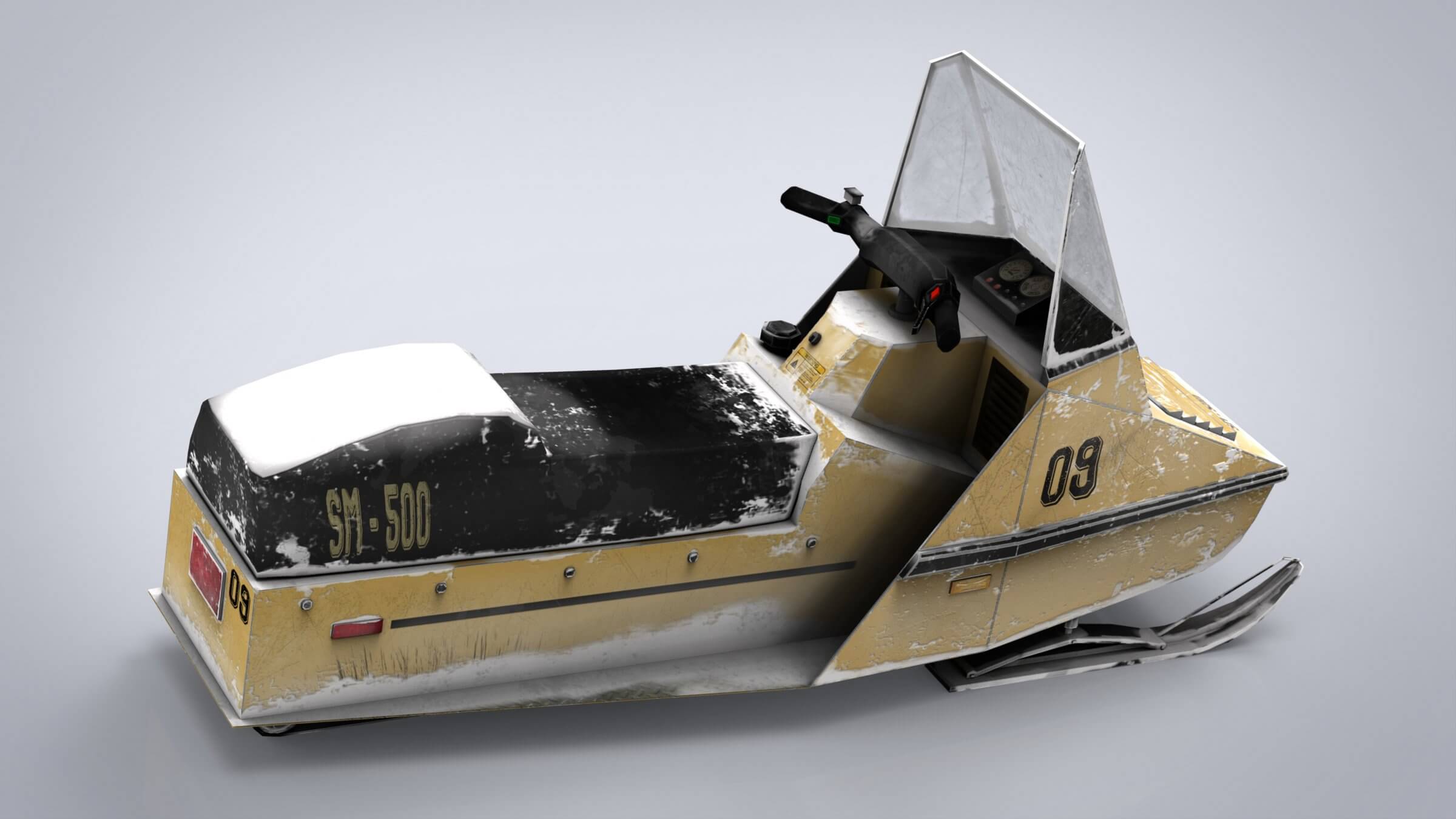 Snowmobile - 3D Model by sanchiesp