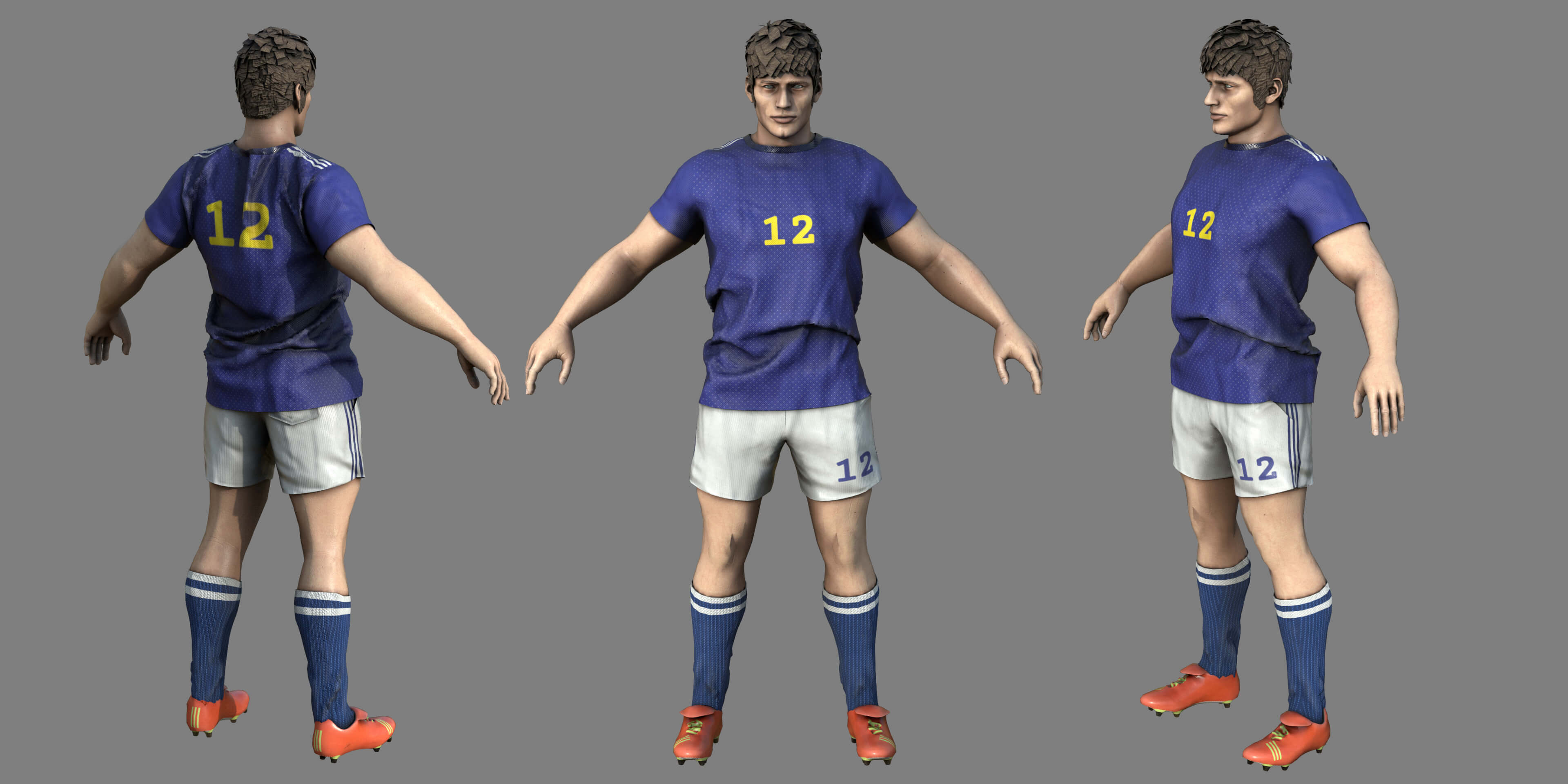 Soccer Player - 3D Model by sanchiesp