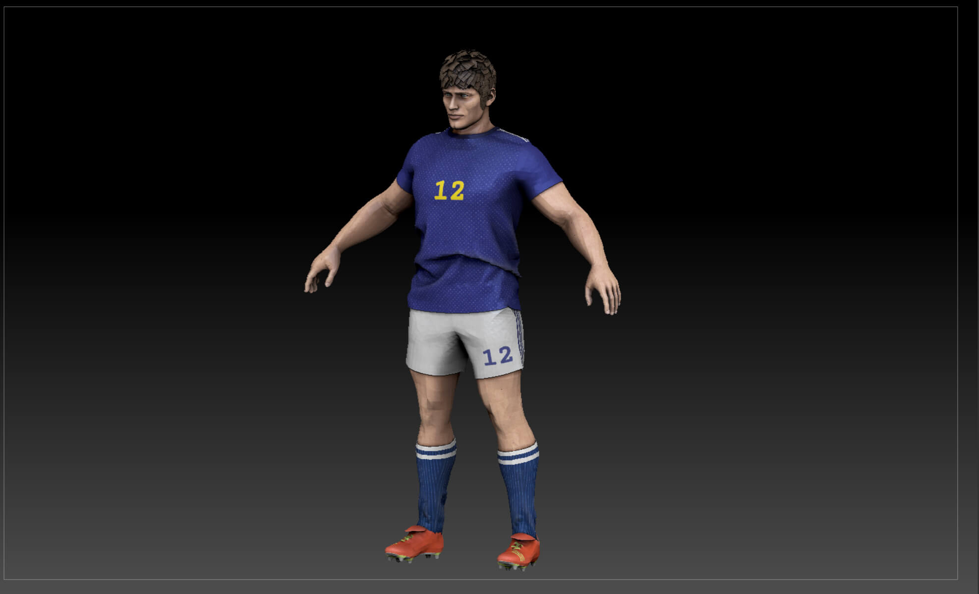 Soccer Player - 3D Model by sanchiesp