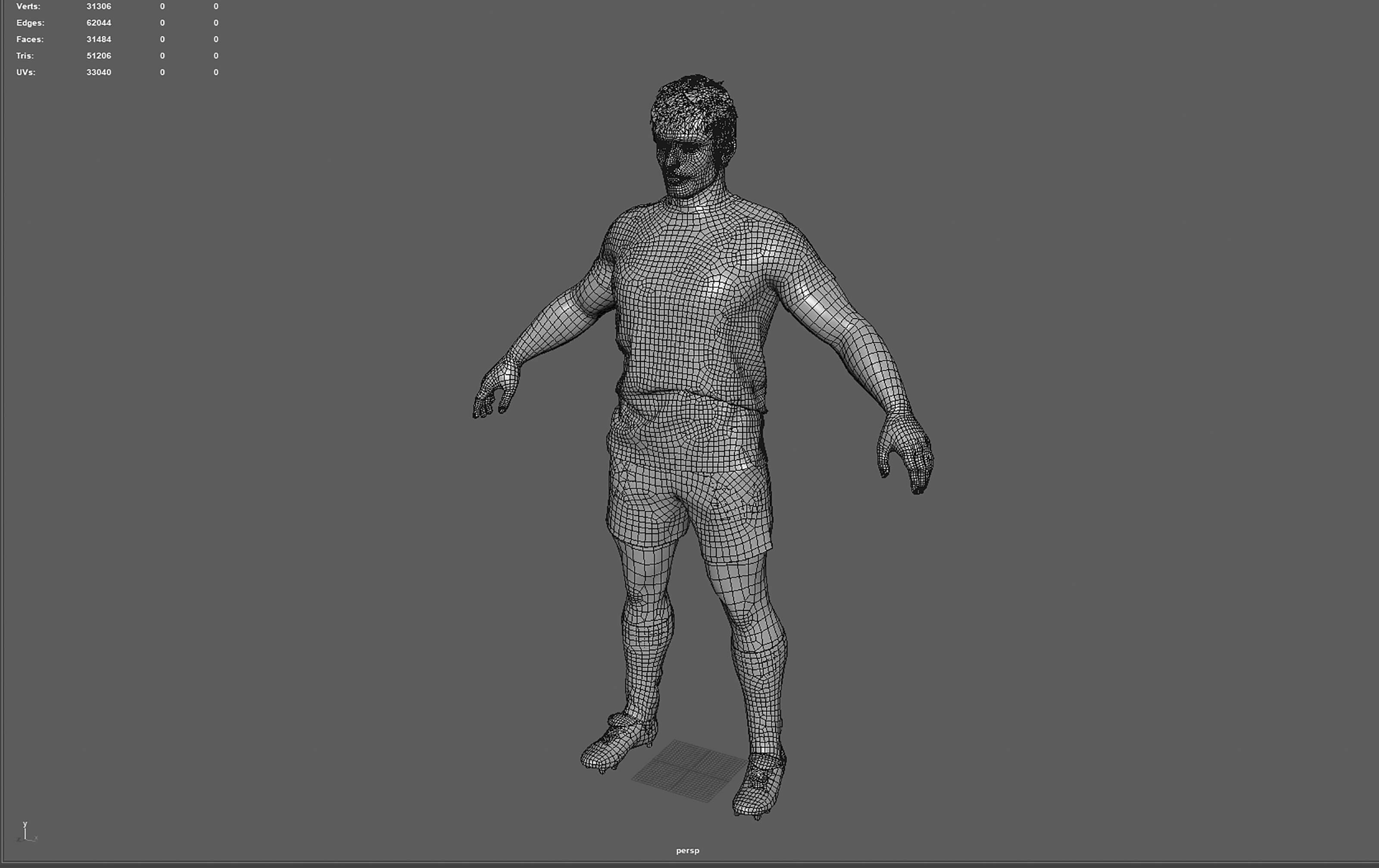 Soccer Player - 3D Model by sanchiesp