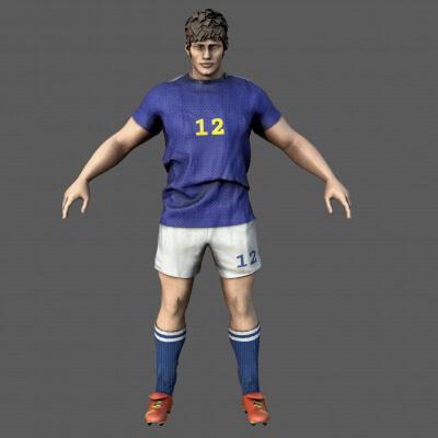Soccer Player - 3D Model by sanchiesp