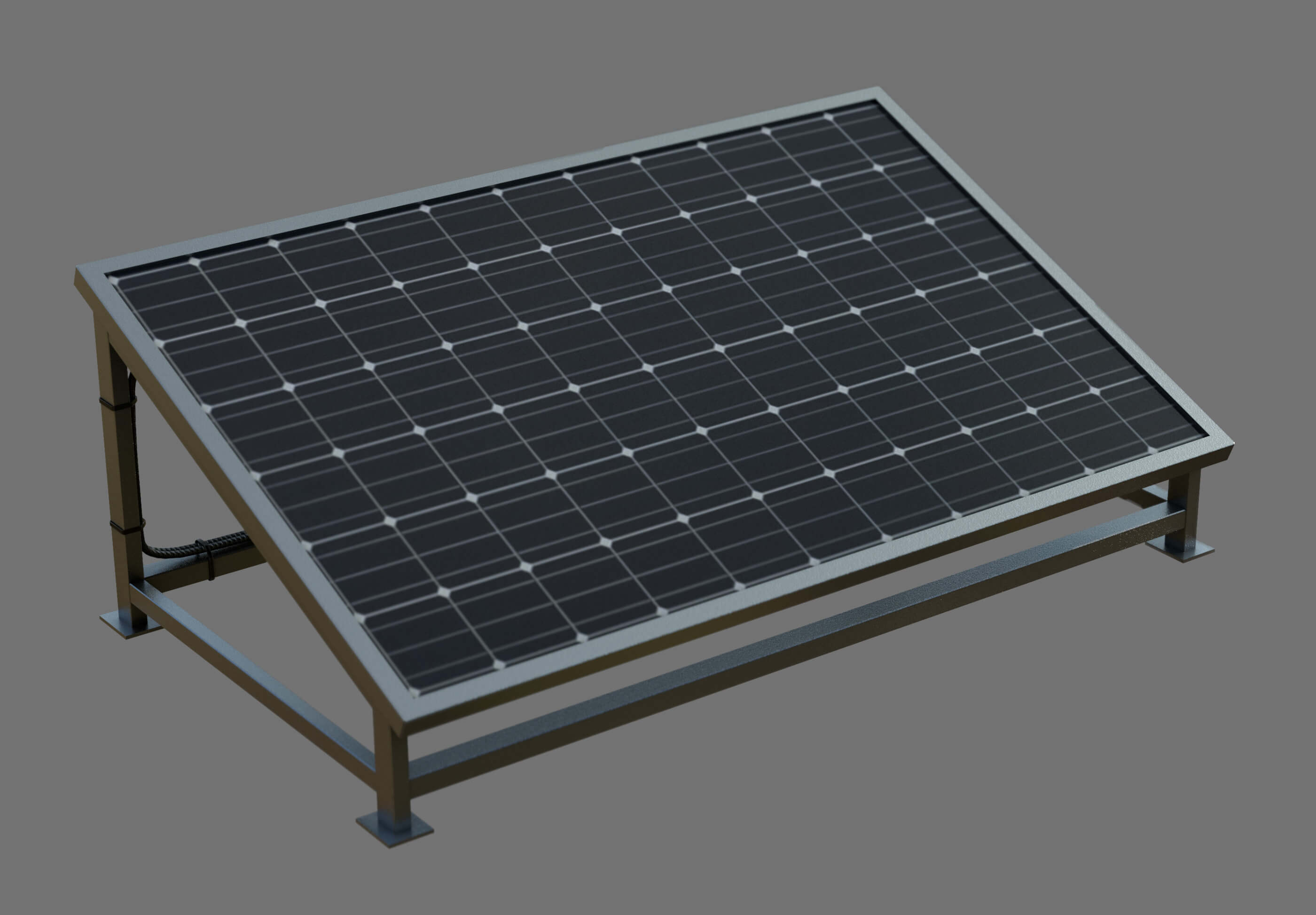 Solar Panel With Base - 3D Model by sanchiesp