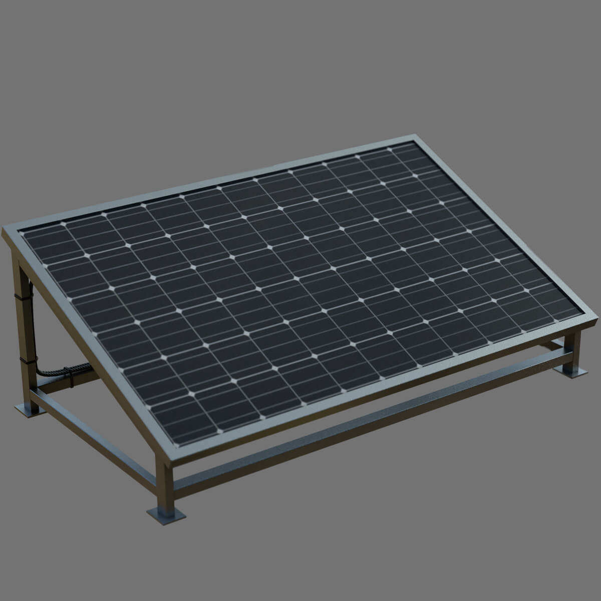 Solar Panel With Base - 3D Model by sanchiesp