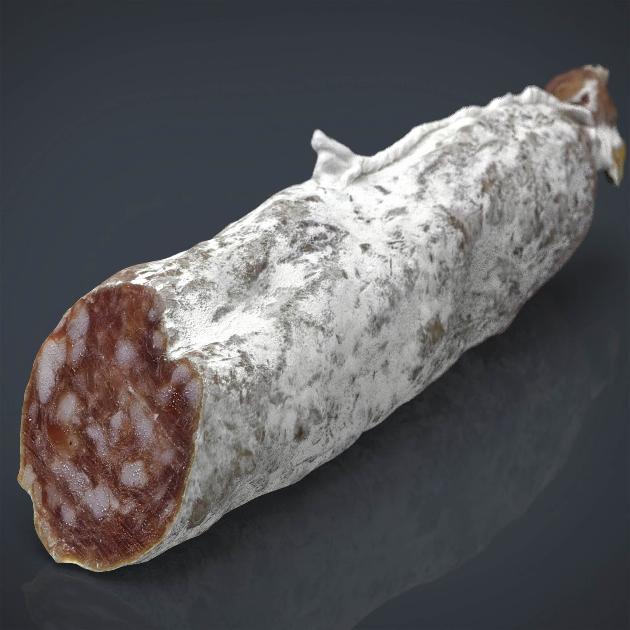Spanish Fuet Salami - 3D Model by sanchiesp