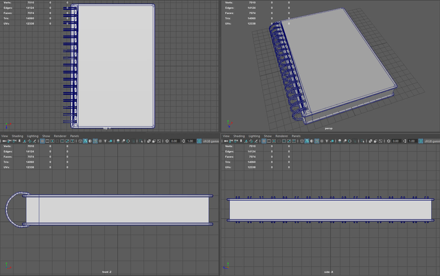 Spiral Notebooks - 3D Model by sanchiesp