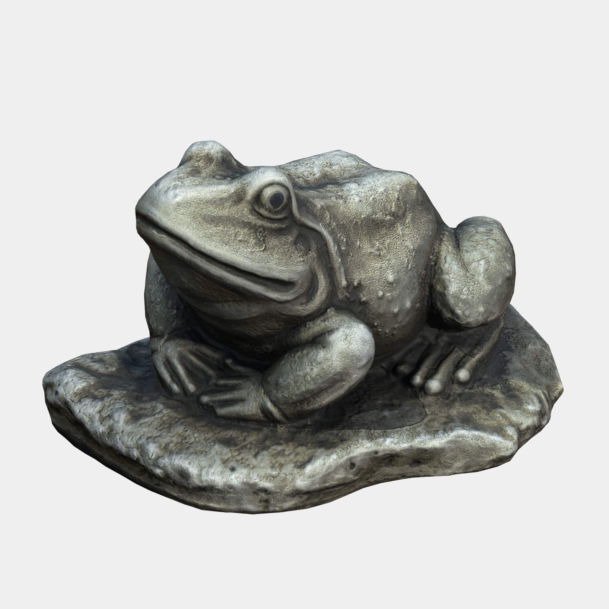 Stone Toad for Garden - 3D Model by sanchiesp