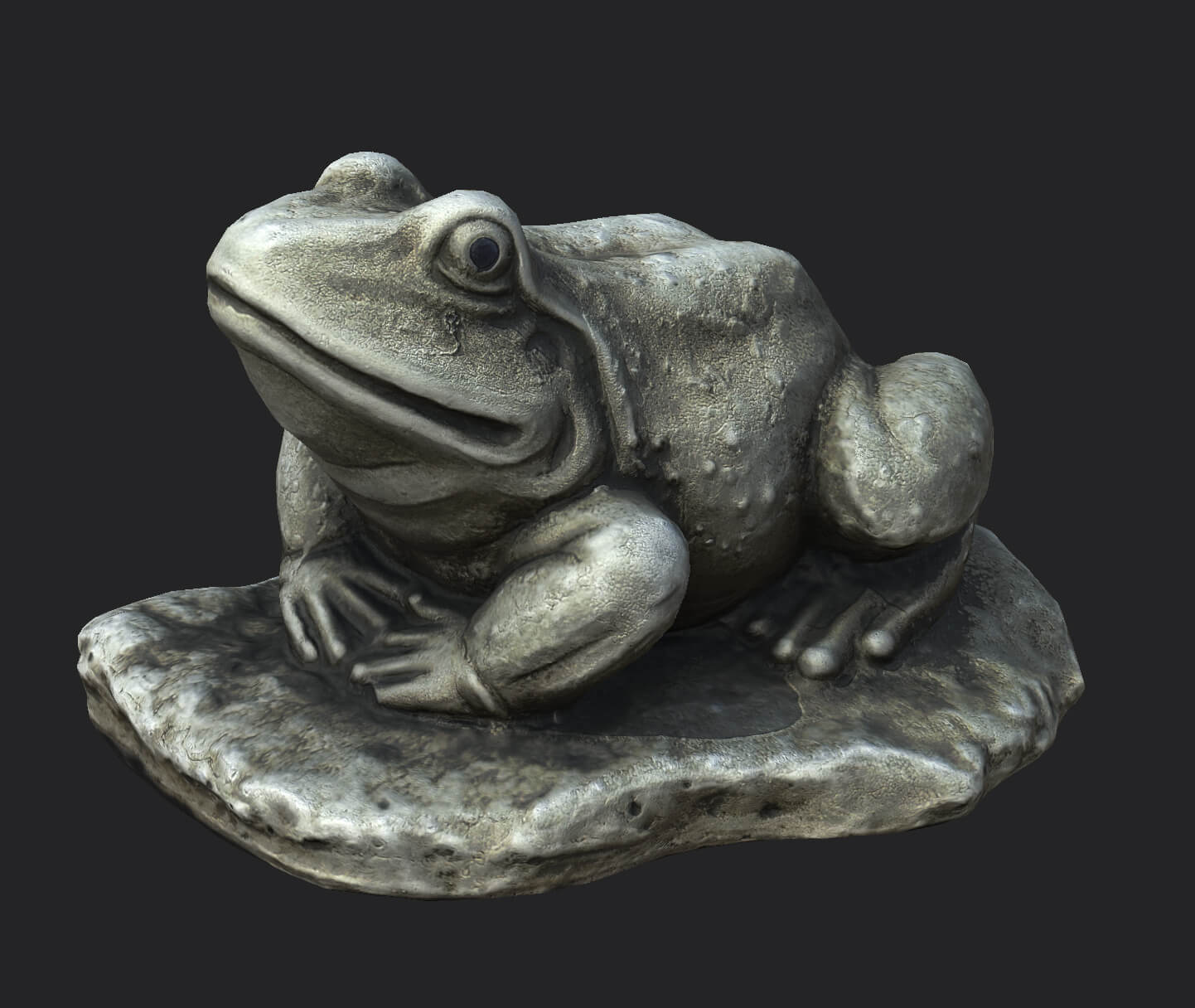 Stone Toad for Garden - 3D Model by sanchiesp