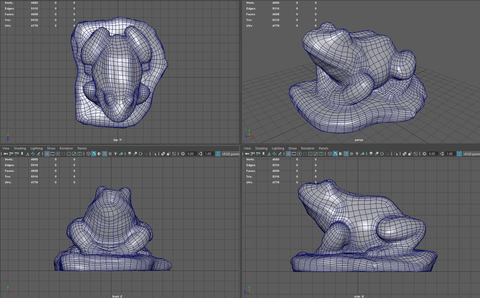 Stone Toad for Garden - 3D Model by sanchiesp
