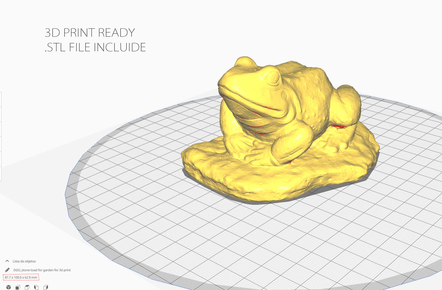 Stone Toad for Garden - 3D Model by sanchiesp