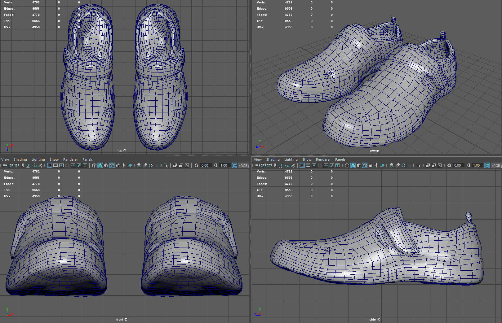 Summer Leather Slippers - 3D Model by sanchiesp