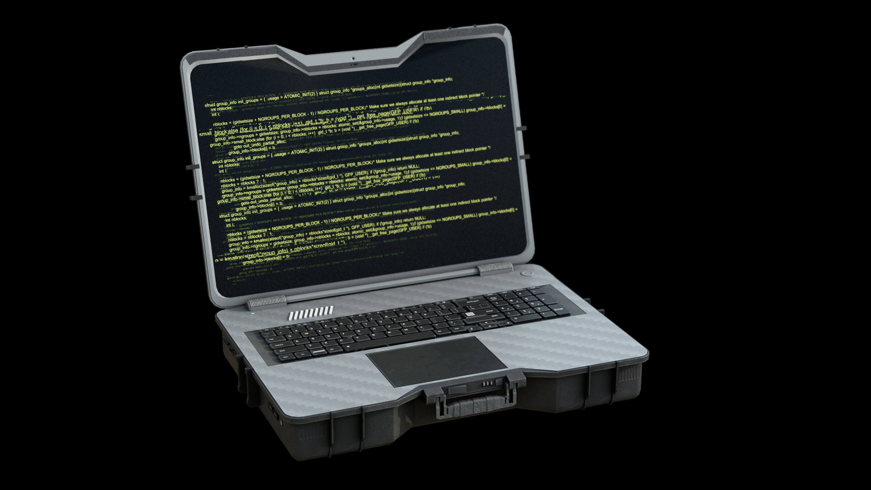Tactical Laptop - 3D Model by sanchiesp