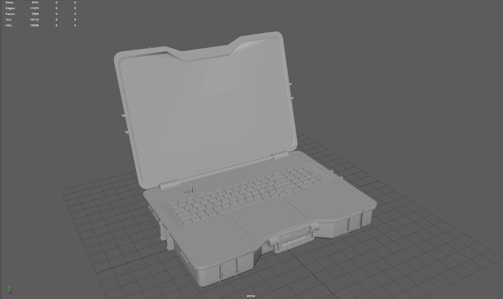 Tactical Laptop - 3D Model by sanchiesp