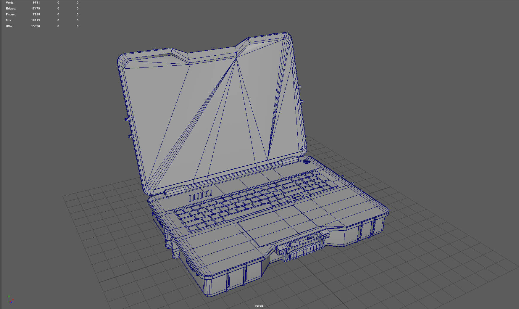 Tactical Laptop - 3D Model by sanchiesp