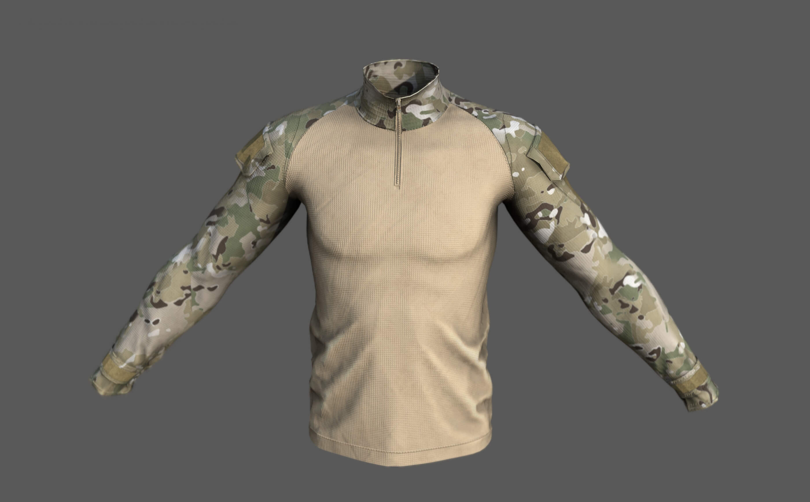 Tactical Military Assault Combat Shirt - 3D Model by sanchiesp