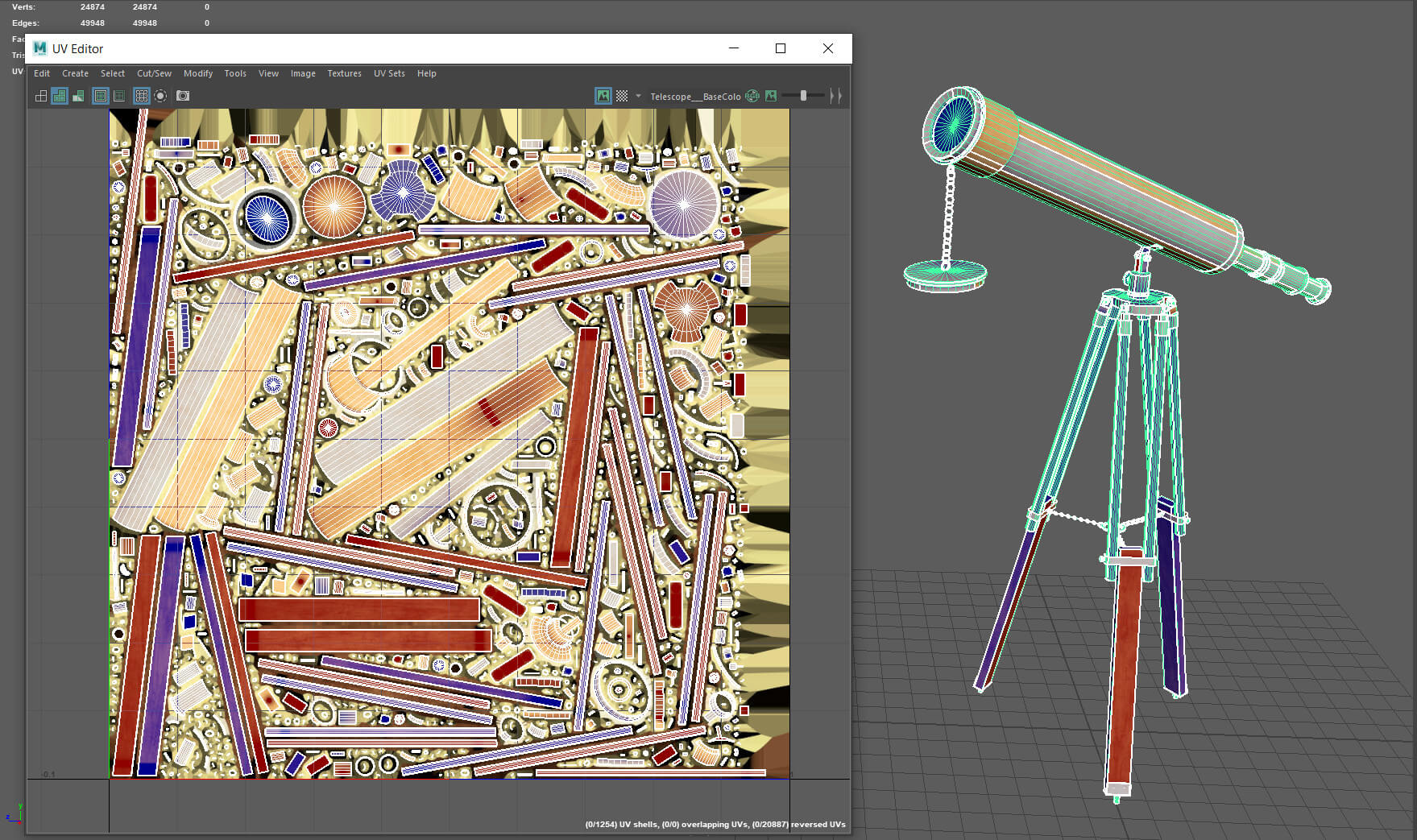 Telescope - 3D Model by sanchiesp