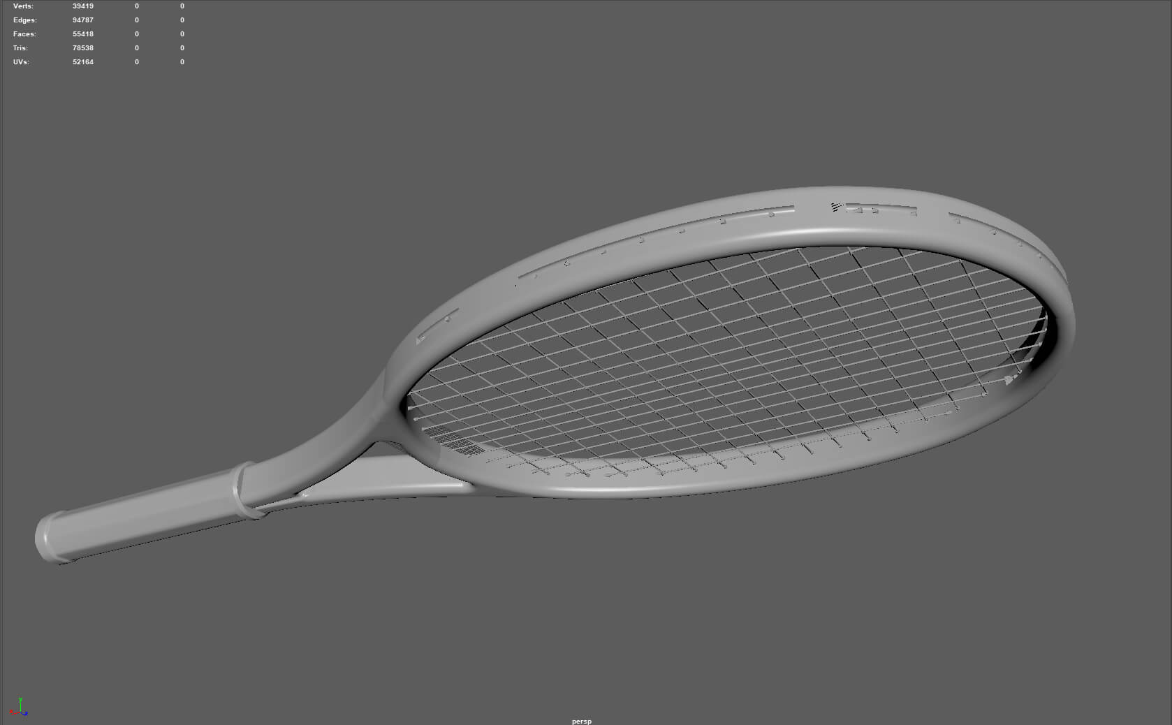 Tennis Racket - 3D Model by sanchiesp