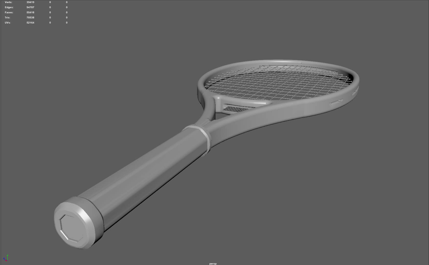 Tennis Racket - 3D Model by sanchiesp
