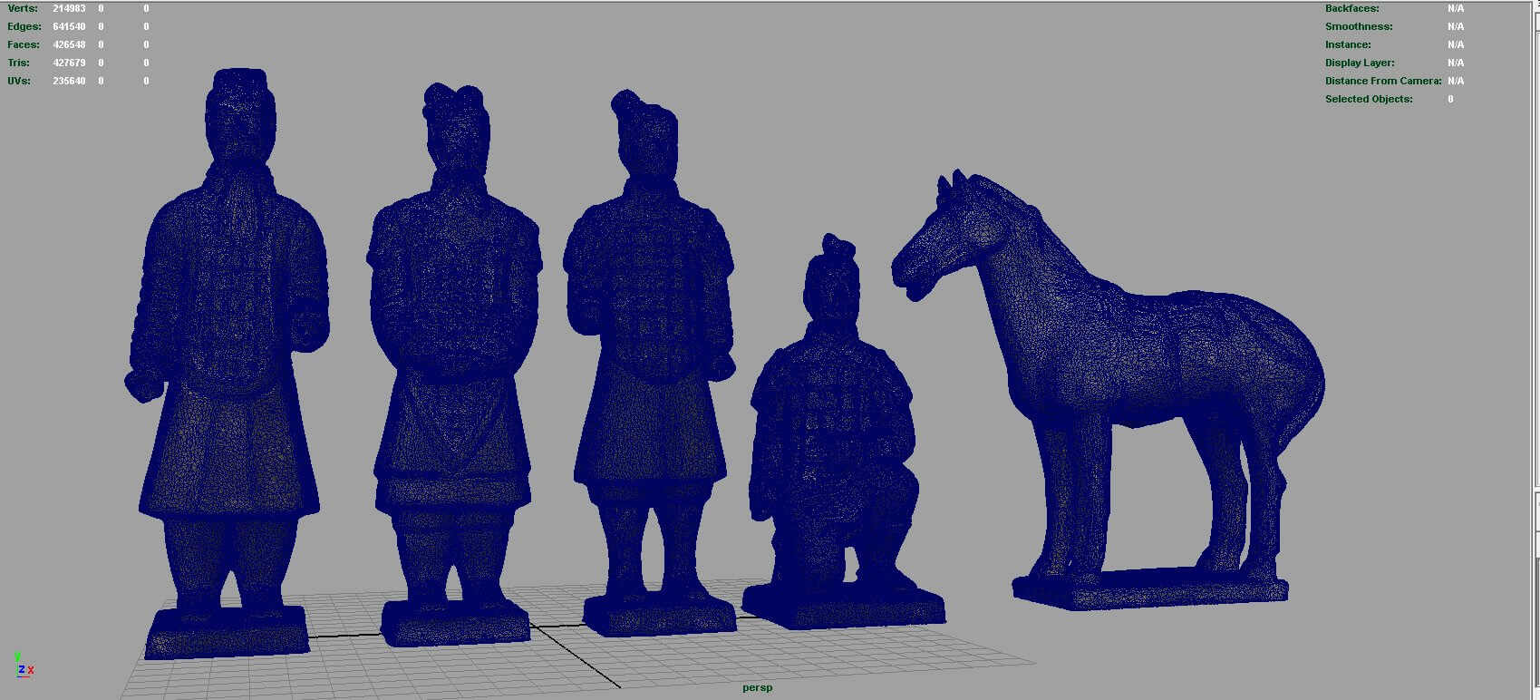Terracotta Warriors Collection Pack - 3D Model by sanchiesp