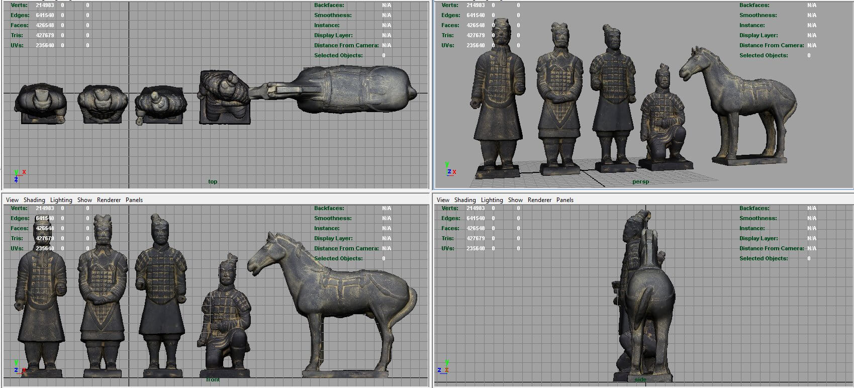 Terracotta Warriors Collection Pack - 3D Model by sanchiesp