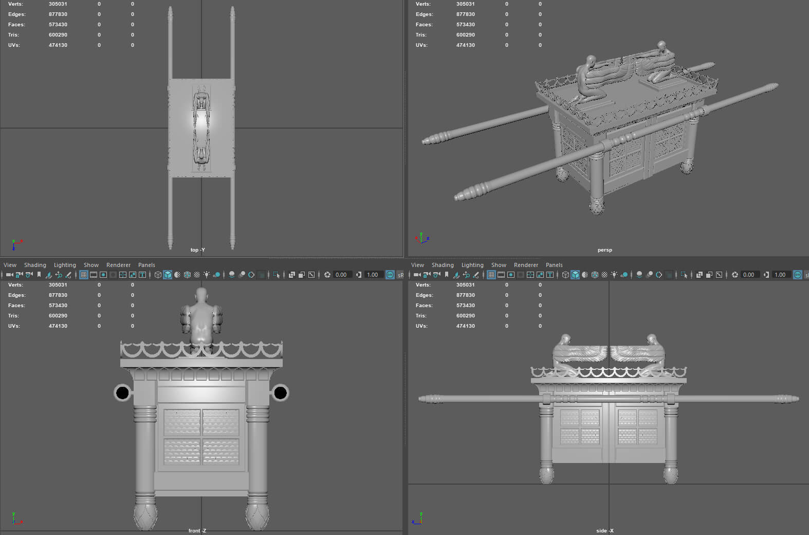 The Ark of The Covenant - High-Quality 3D Model by sanchiesp