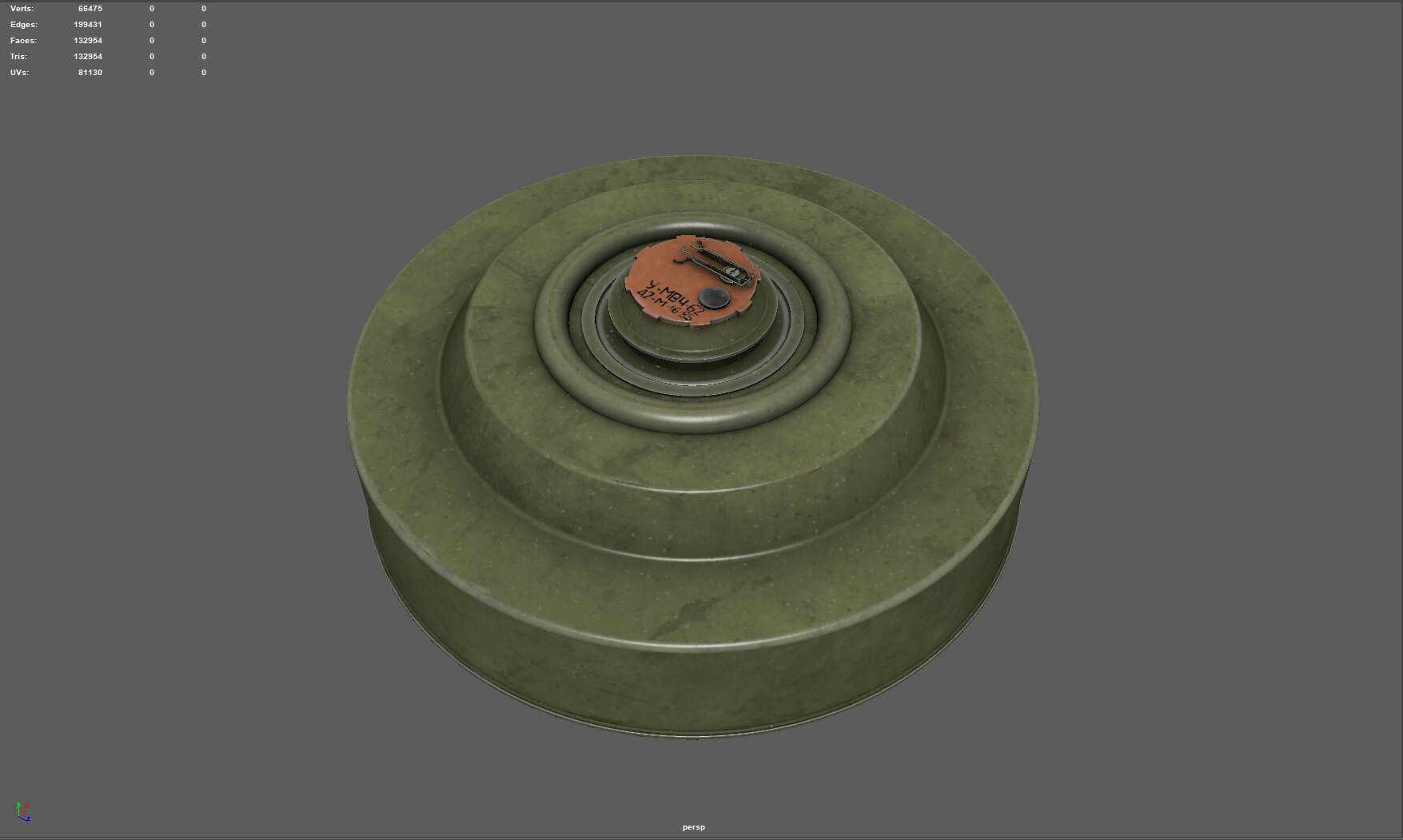 Tm-62 Soviet anti-tank mine 3D Model by sanchiesp