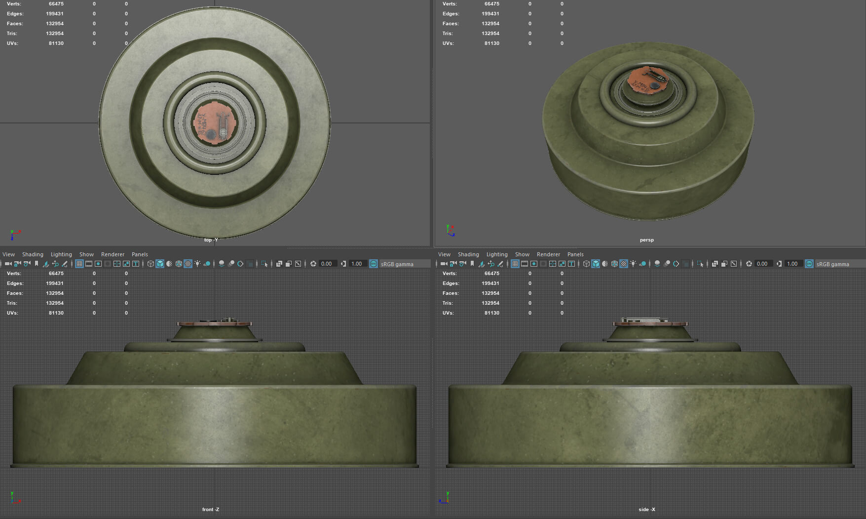 Tm-62 Soviet anti-tank mine 3D Model by sanchiesp