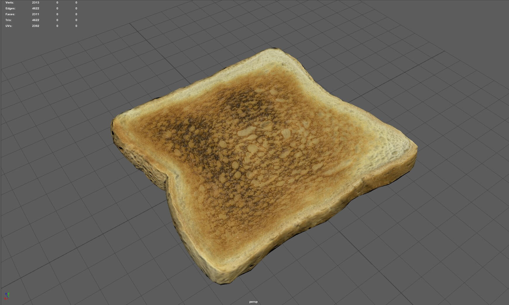 Toast - 3D Model by sanchiesp