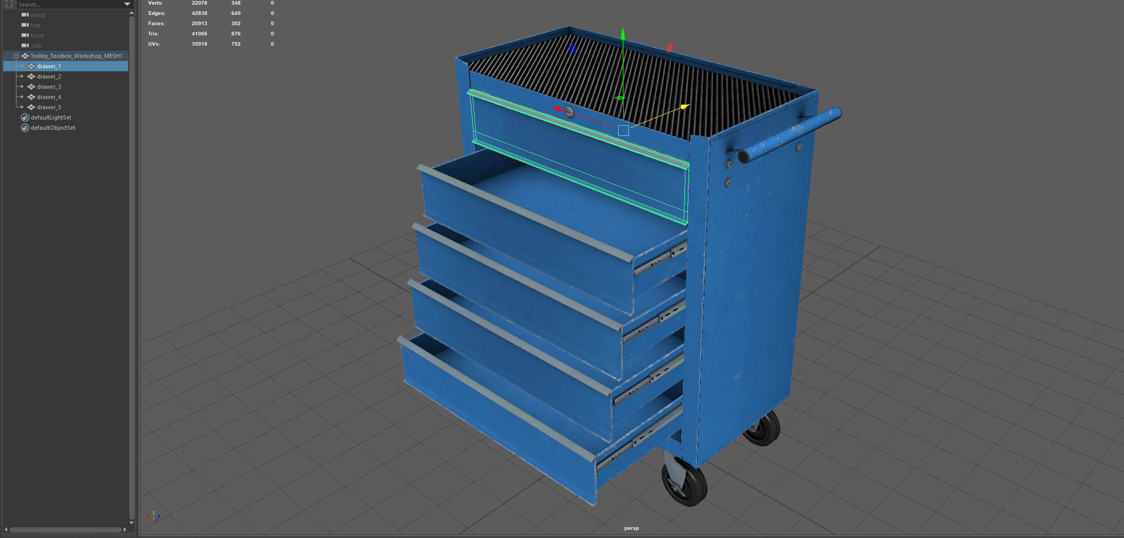 Trolley Toolbox - 3D Model by sanchiesp