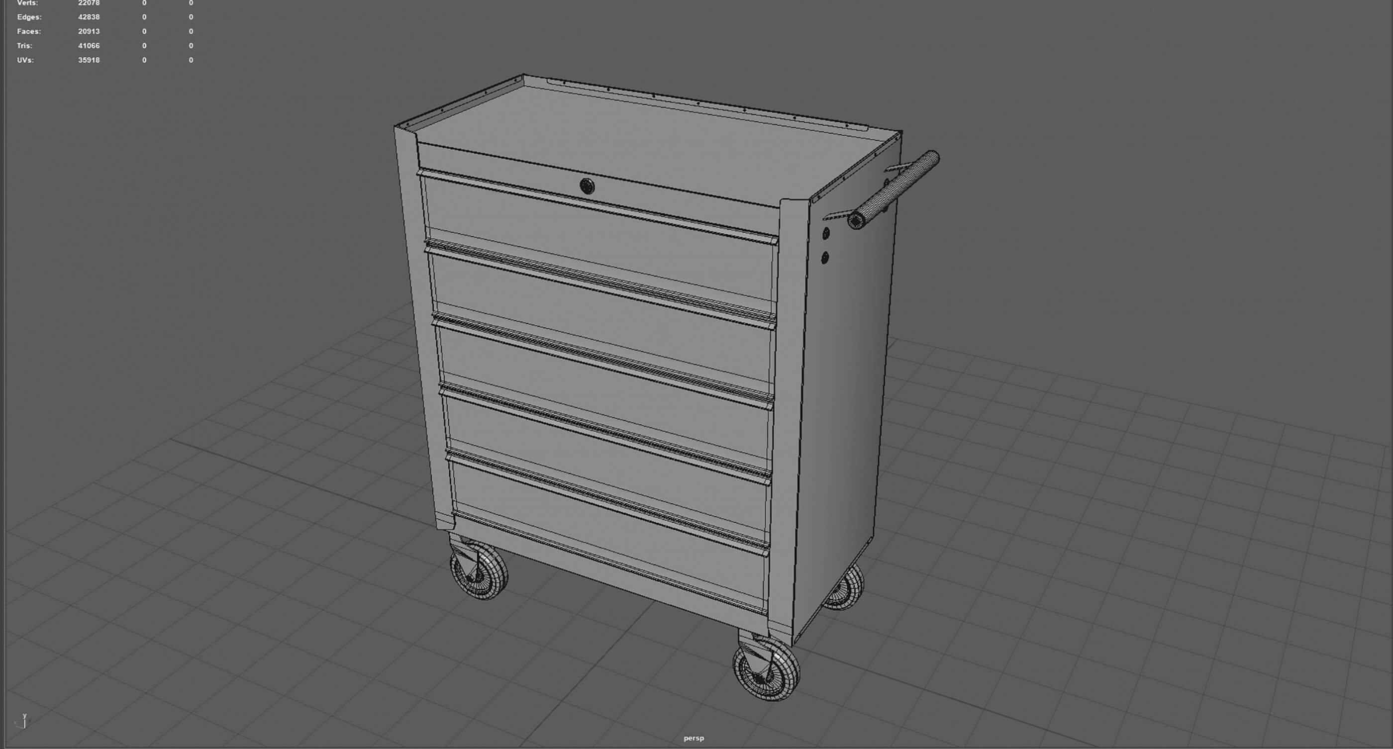 Trolley Toolbox - 3D Model by sanchiesp
