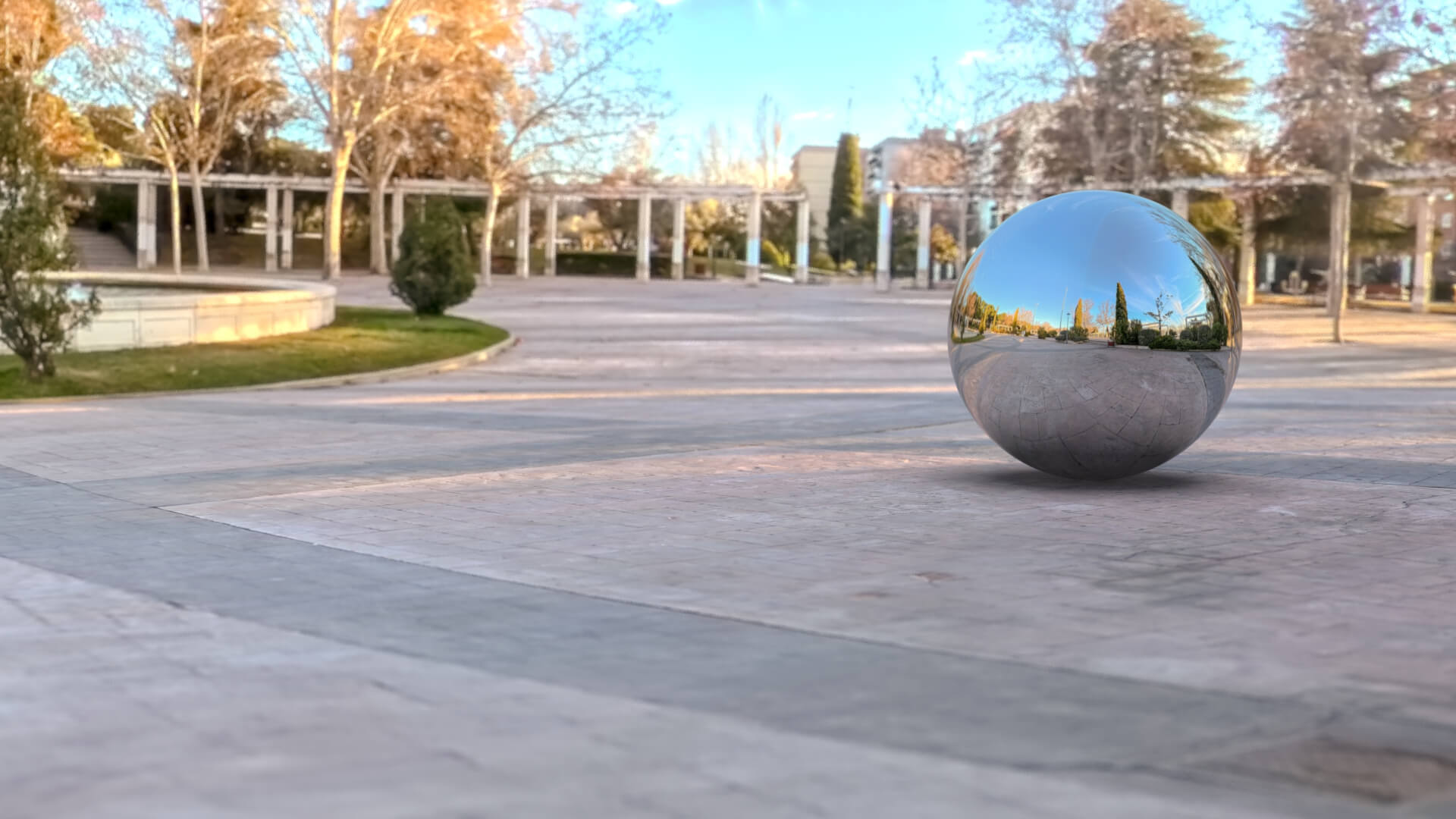 Urban Sunset Plaza HDRI (8192x4096) – 32-bit EXR/HDR + HDR Image by ...