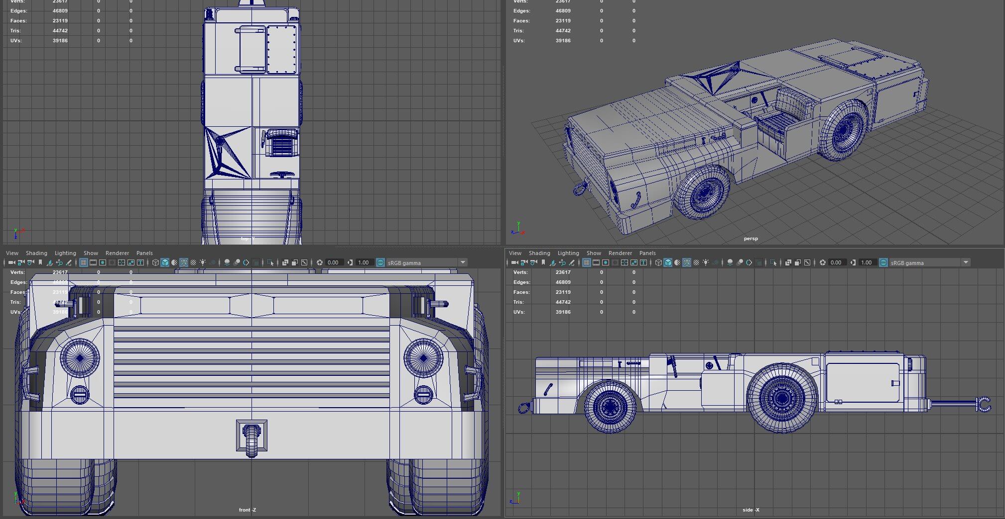 US Army Flight Deck Carrier Tractor - 3D Model by sanchiesp