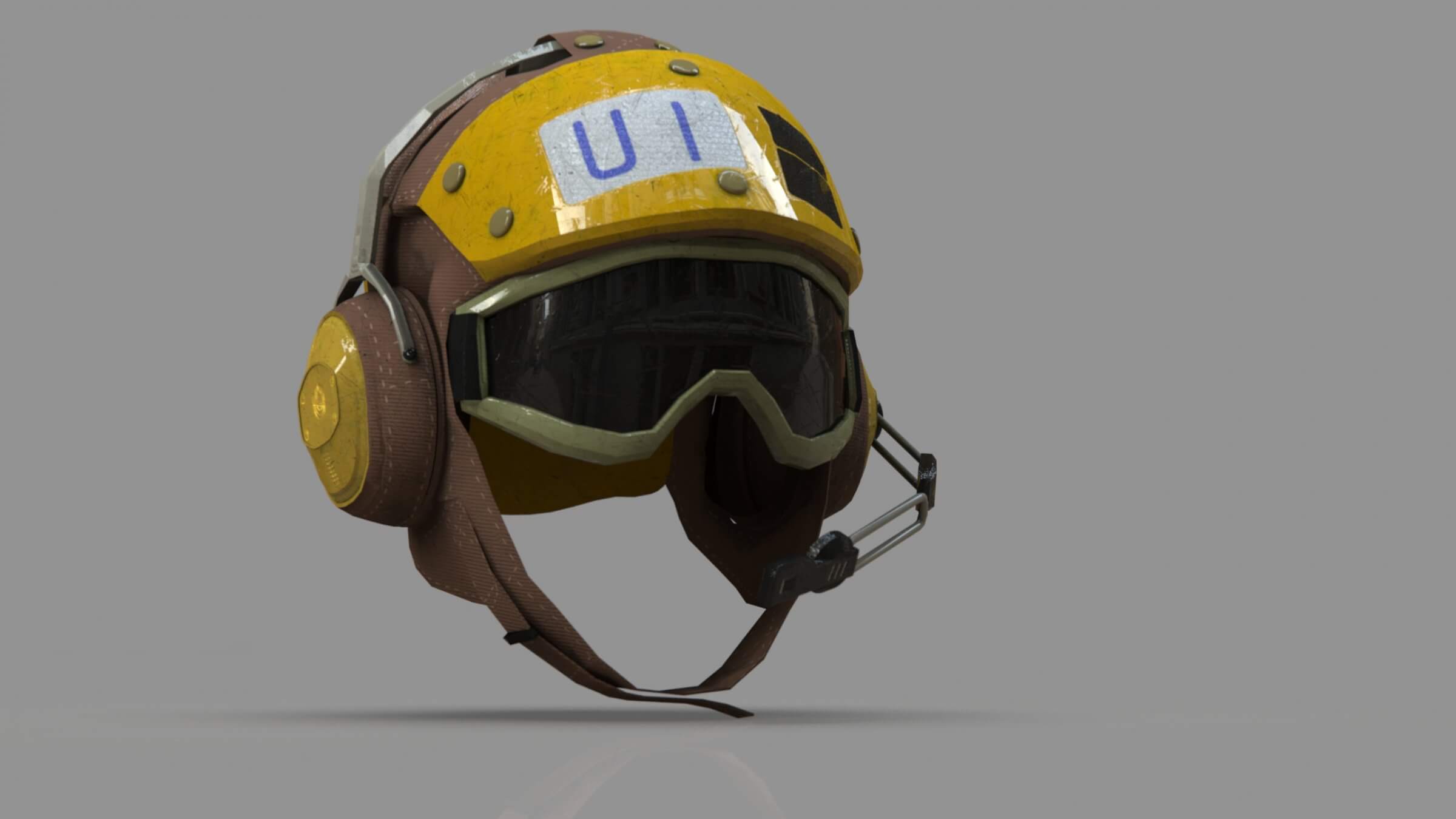 US NAVY Flight Deck Crew Helmet - 3D Model by sanchiesp