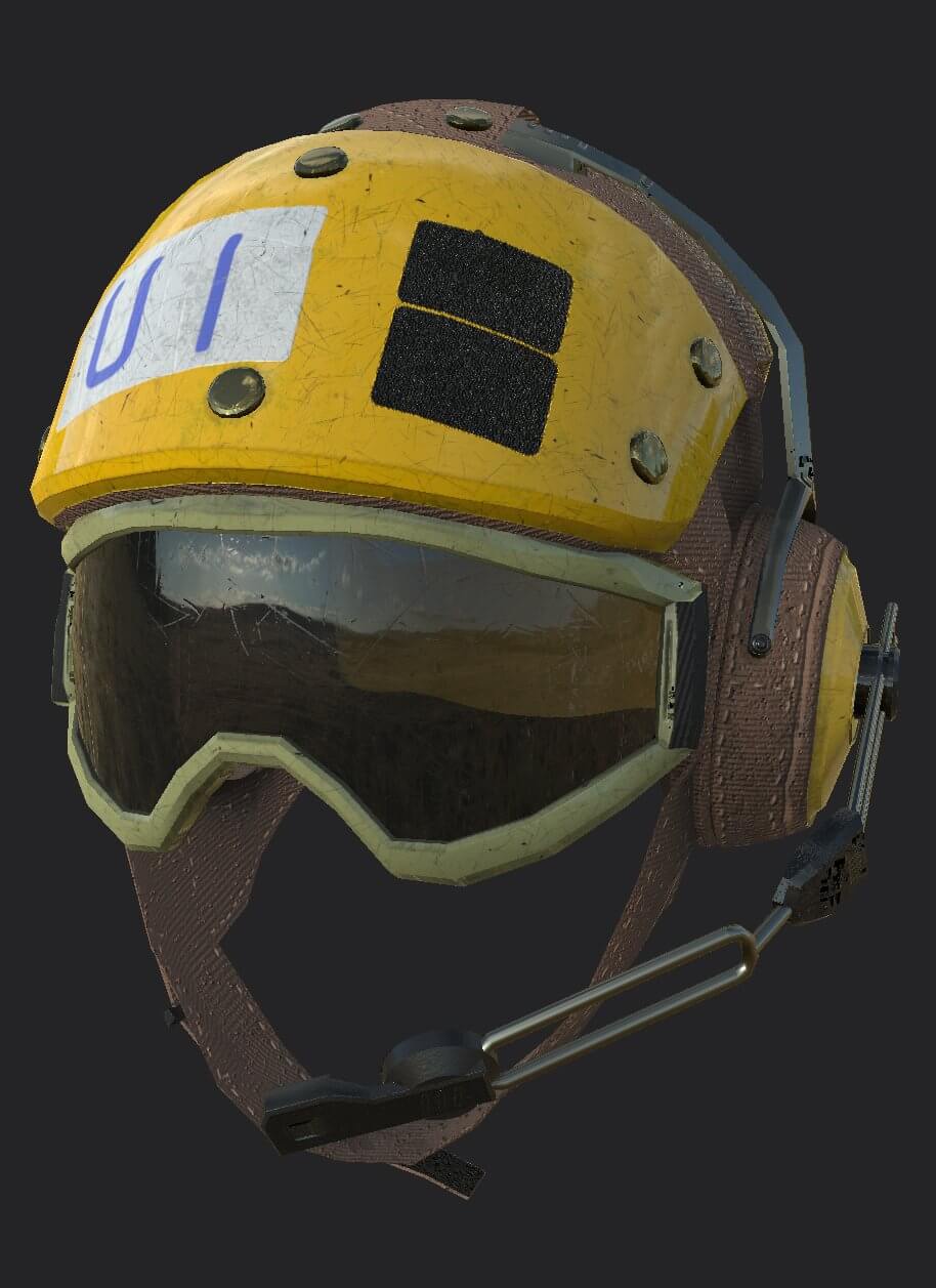 US NAVY Flight Deck Crew Helmet - 3D Model by sanchiesp
