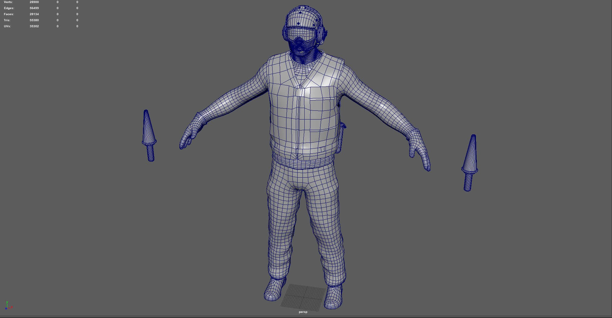 US NAVY Flight Deck Crew Member - 3D Model by sanchiesp